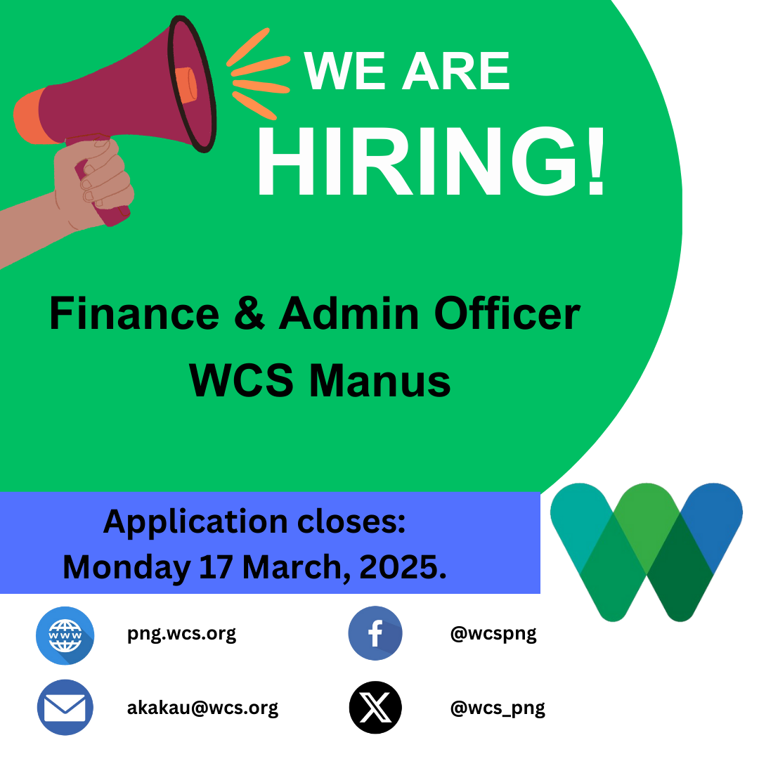 Finance and Administration Officer > WCS Papua New Guinea